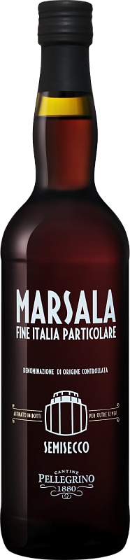 Марсала белая полусухая Marsala Fine Semisecco Ambra Marsala DOC Carlo ...